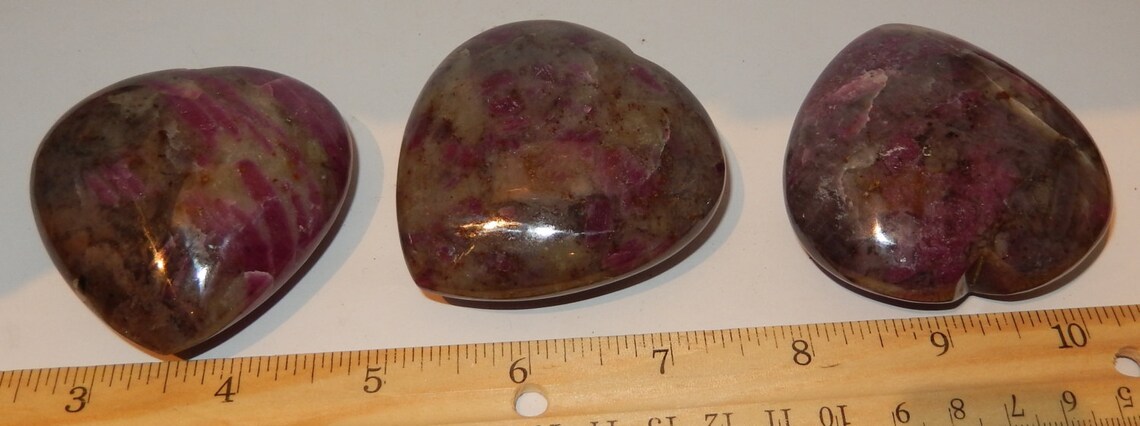 Ruby in Quartz Large Heart - Etsy