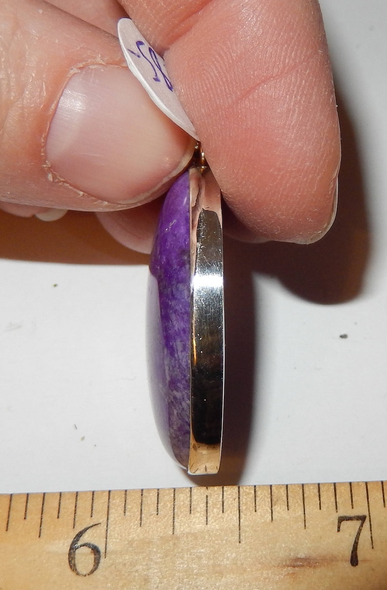 Sugilite Sterling Silver Pendant - Etsy