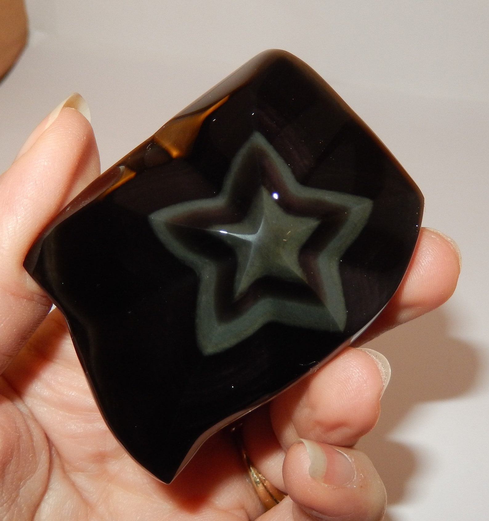 Rainbow Obsidian Star - Etsy