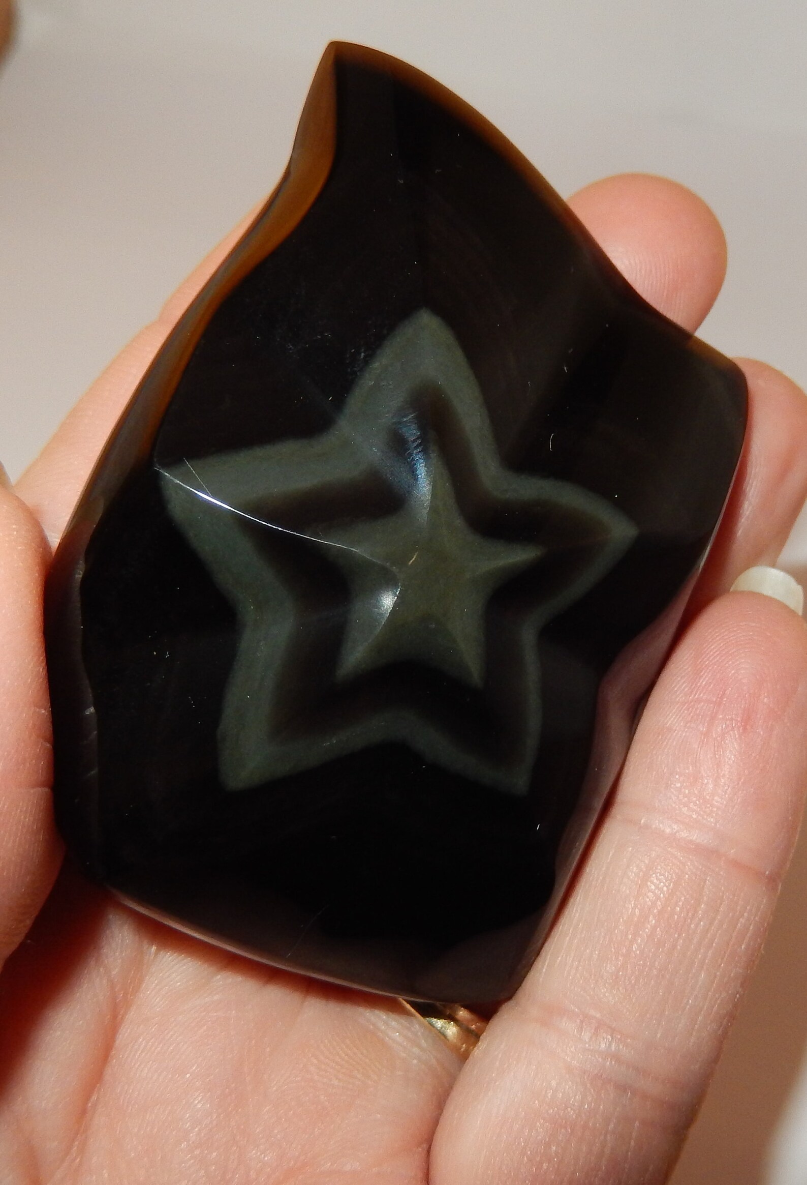 Rainbow Obsidian Star - Etsy