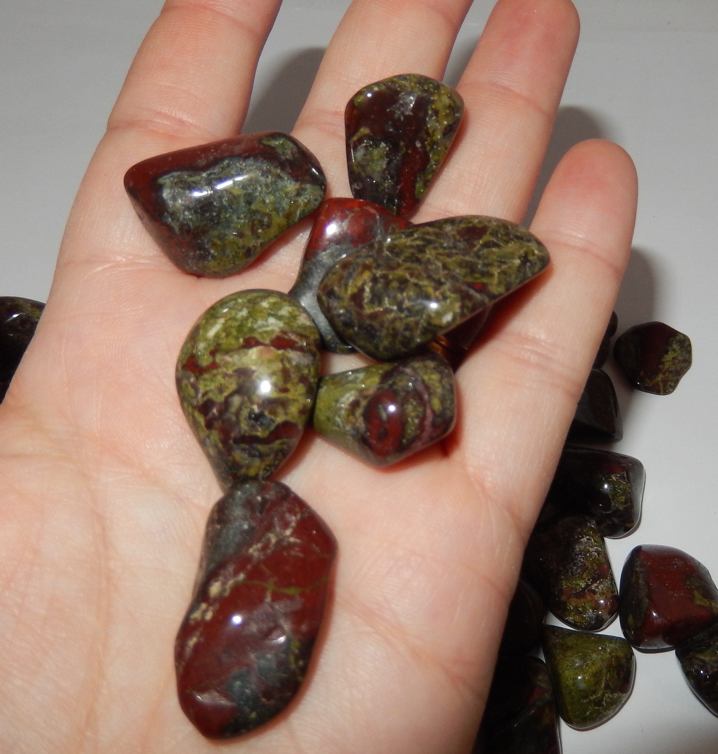 Dragon Blood Jasper Tumbled - Etsy