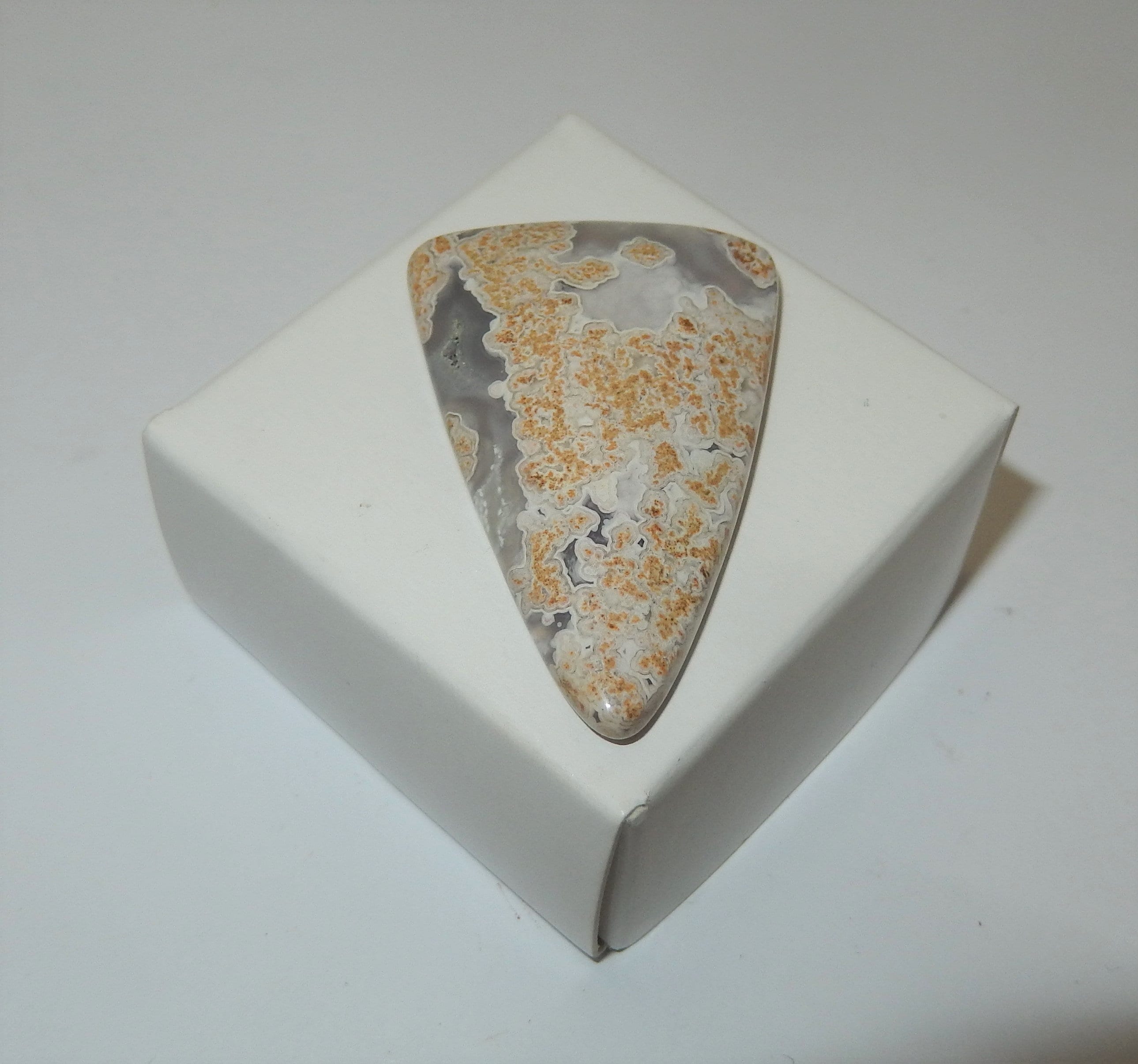 Butterfly Jasper A.k.a. Calico Jasper / With Agate Cabochon | Etsy