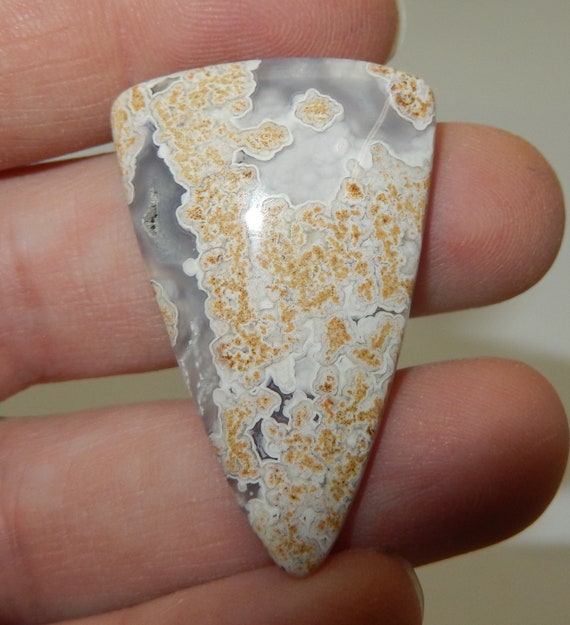 Butterfly Jasper A.k.a. Calico Jasper / With Agate Cabochon | Etsy