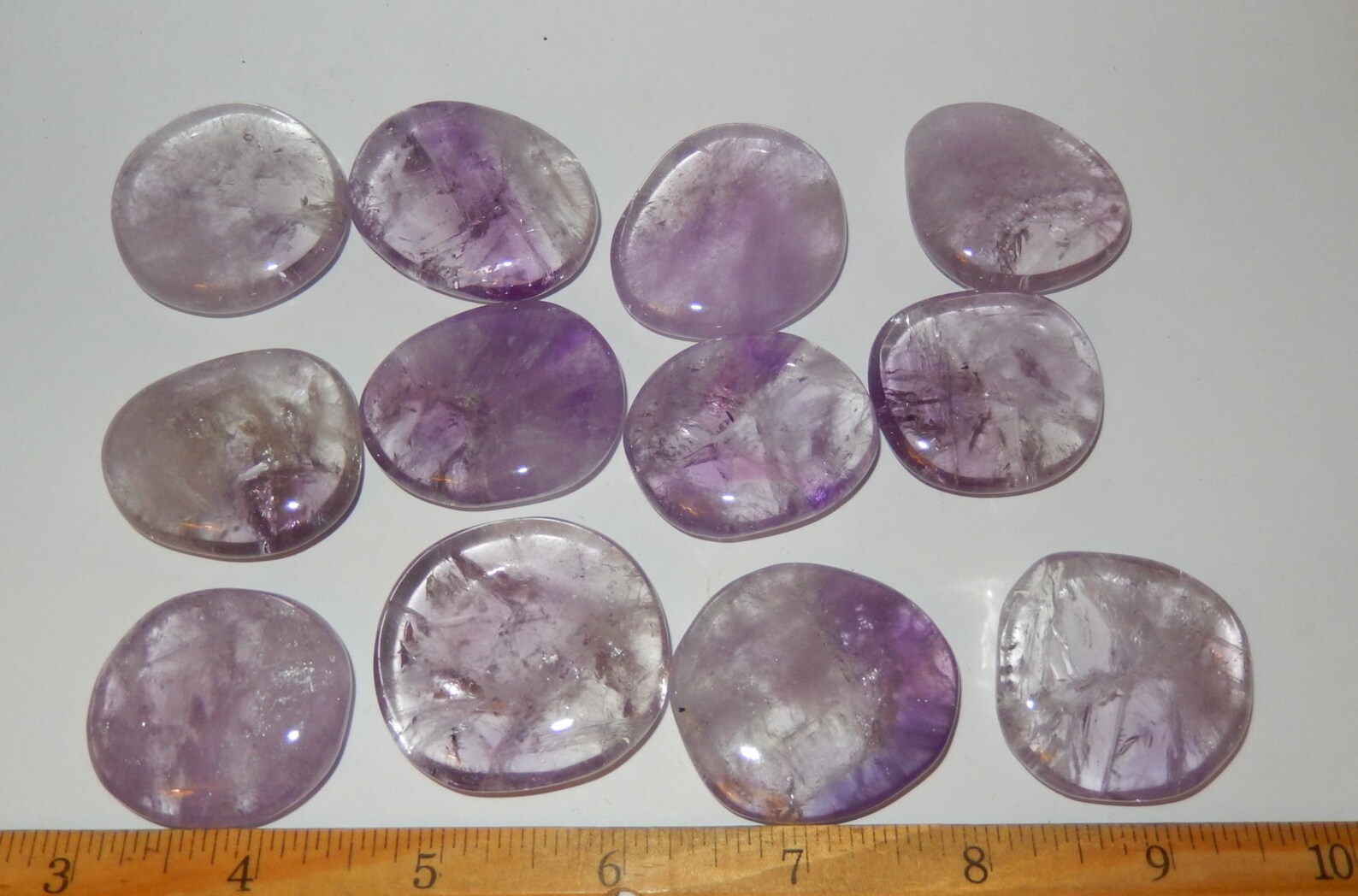 Polished Flat Amethyst - Etsy