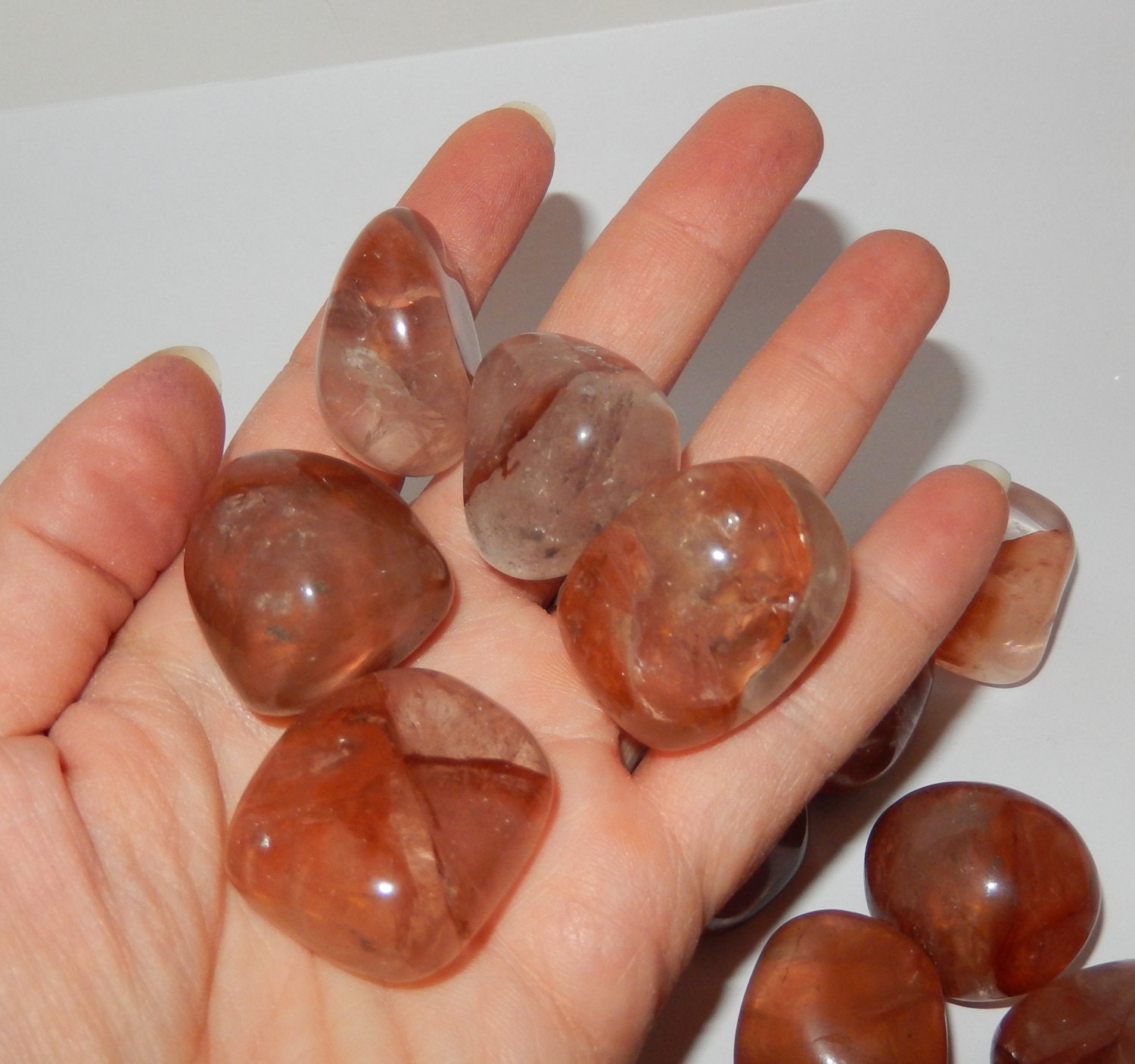Hematite Included Polished Quartz - Etsy