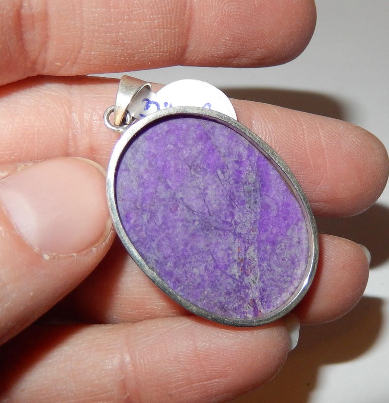 Sugilite Sterling Silver Pendant - Etsy