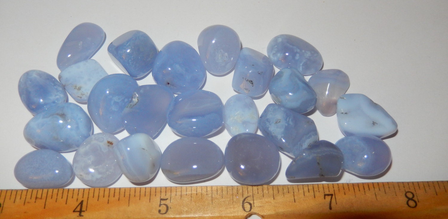 Blue Chalcedony / Lace Agate - Etsy