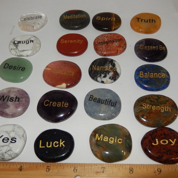 Word Stones - Etsy