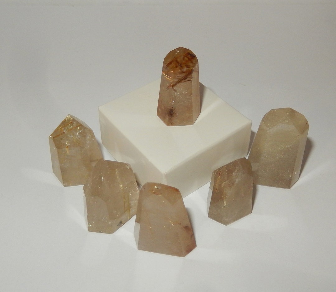 Rutilated Quartz Stand up Point - Etsy