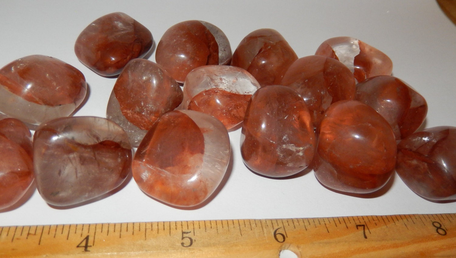 Hematite Included Polished Quartz - Etsy
