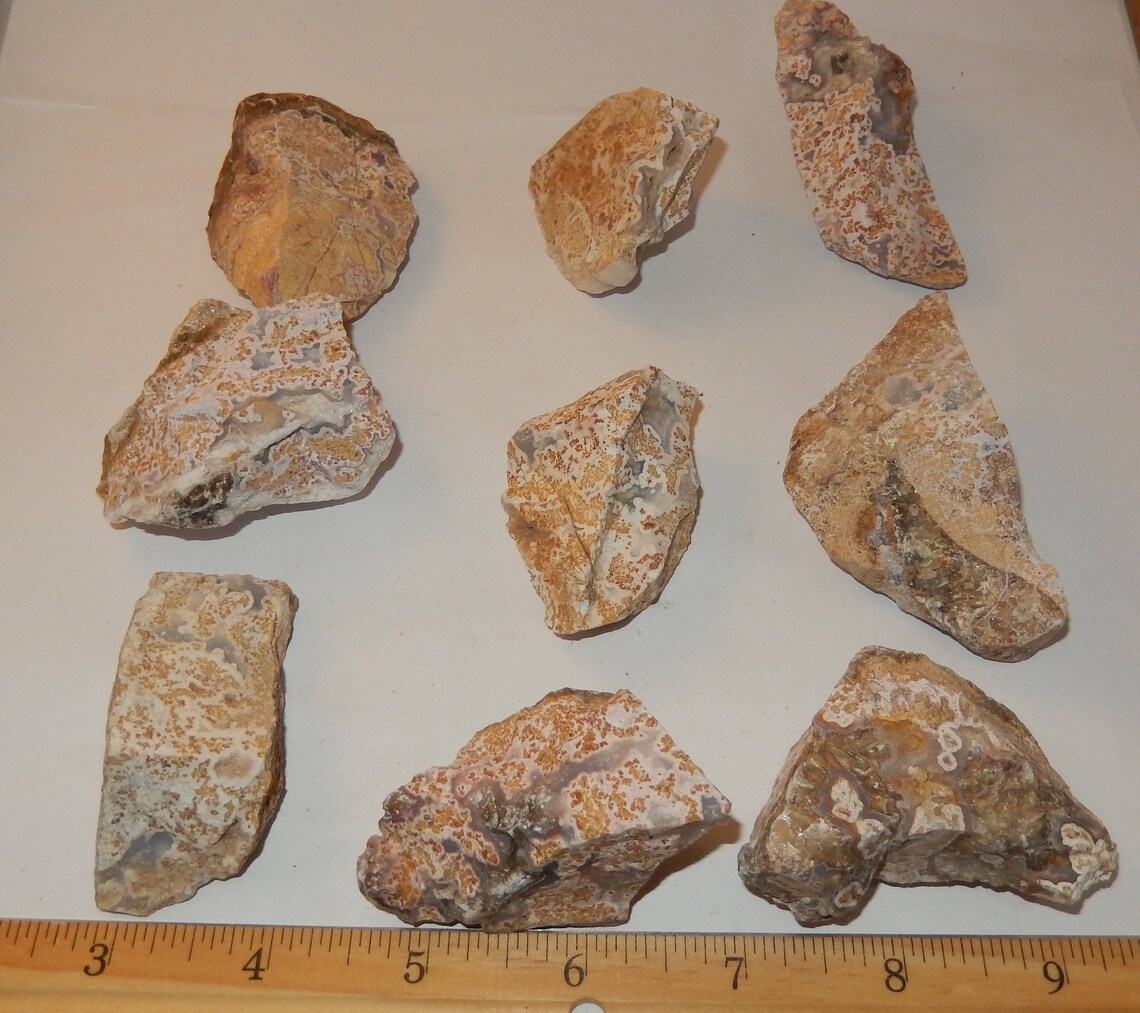 Butterfly Jasper a.k.a. Calico Jasper / with agate raw | Etsy