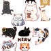 Cats Stickers. Pack of 10-medium Size Stickers - Etsy
