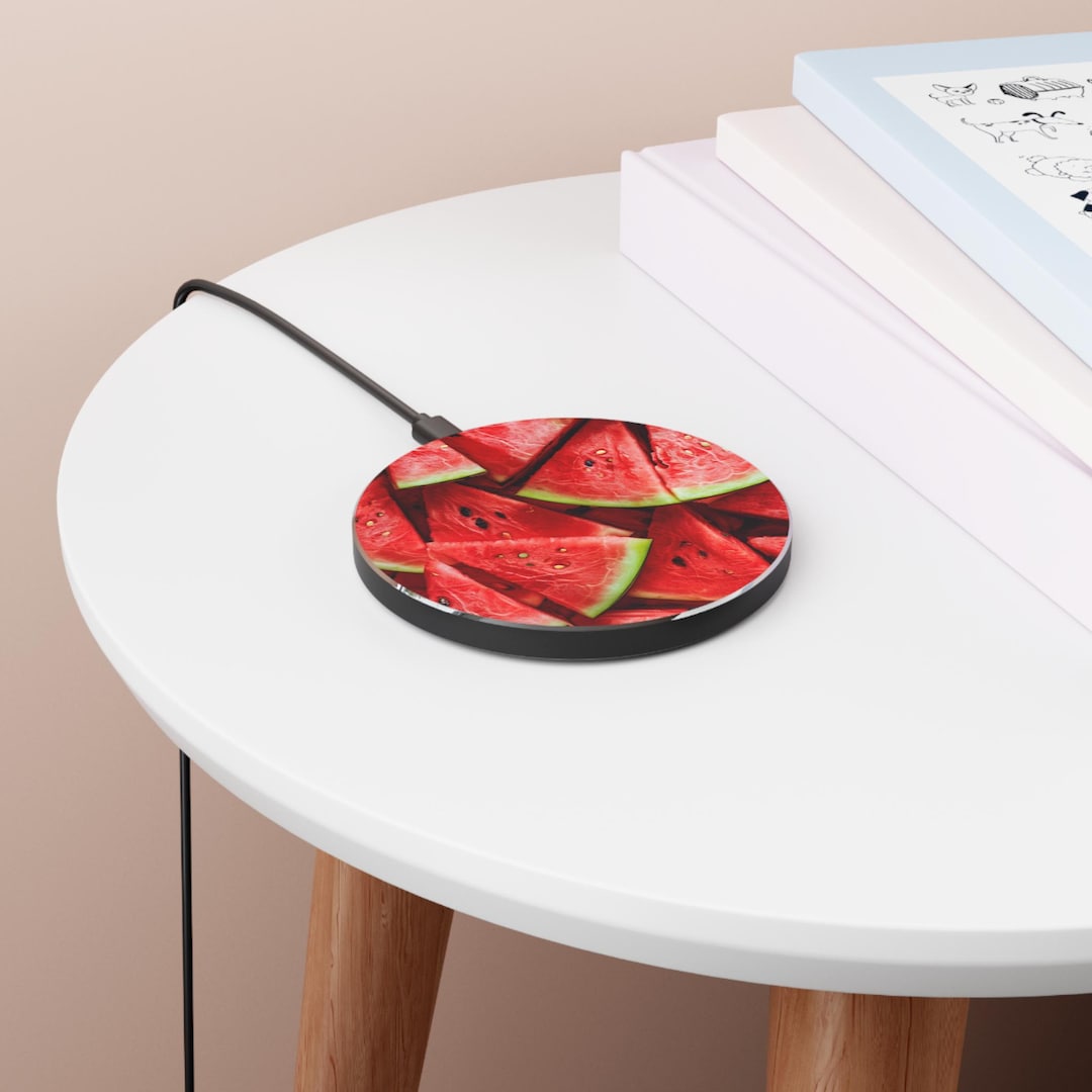 Watermelon Wireless Charger, Fun USB Charging Dock, Summer Vibe Desk ...