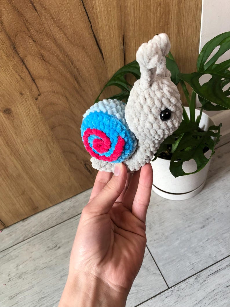 PDF Pattern Snail Boby Crochet Plush Toy Amigurumi Gift for Kids Summer ...
