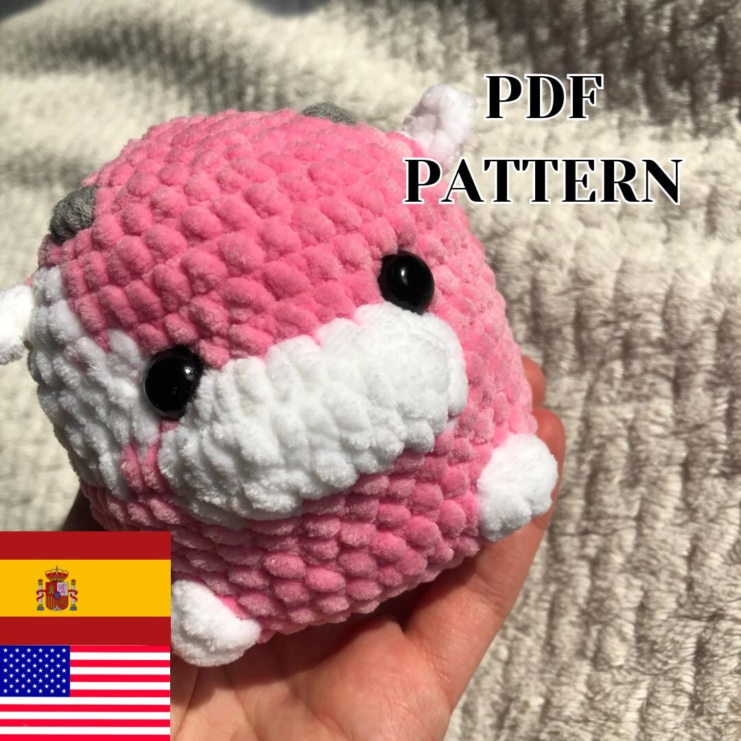 PDF Pattern No-sew Cow Crochet Plushie Amigurumi Beginner-friendly ...
