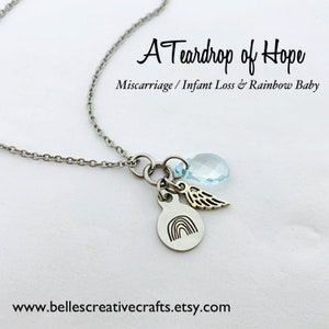 A Teardrop of Hope Miscarriage / Infant Loss / Stillborn Rainbow Baby ...