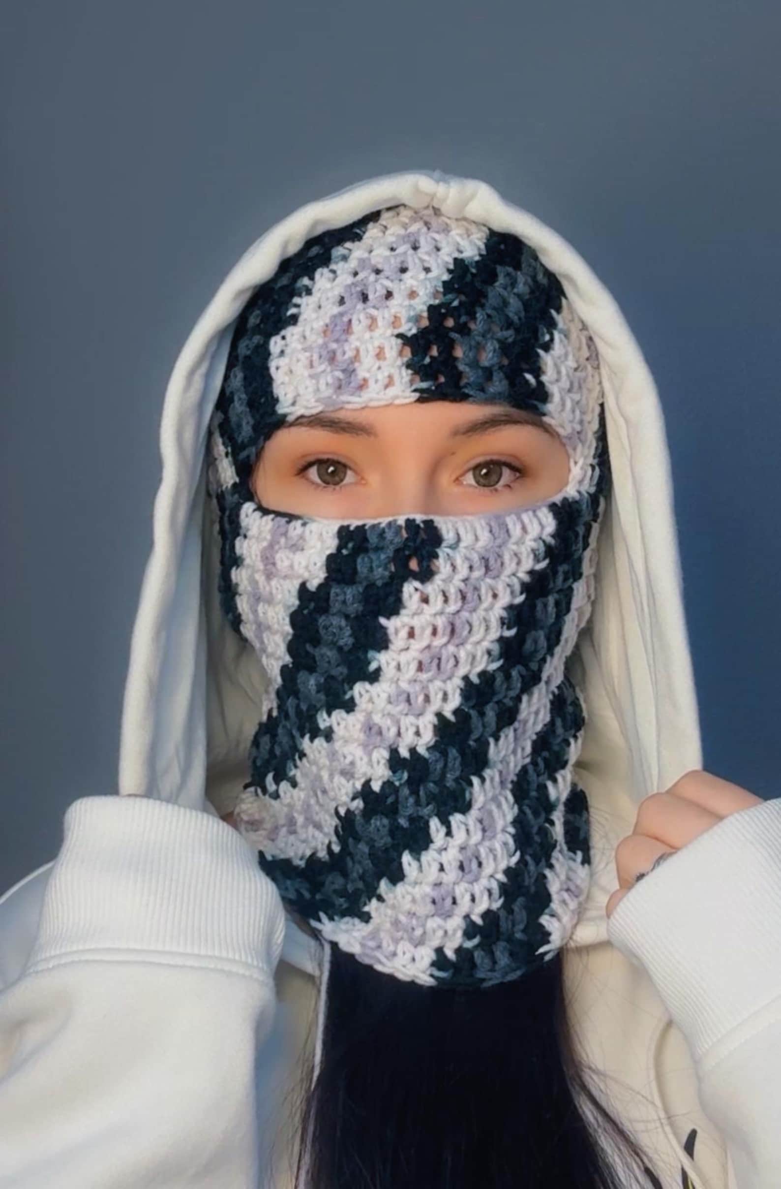 Crochet Ski Mask Pattern: Easy Beanie Design (digital Download, PDF ...