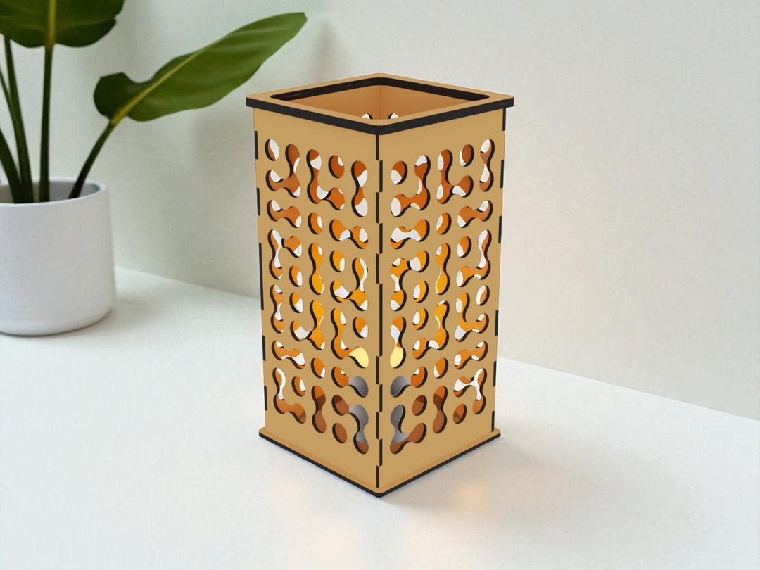Laser Cut Maze Light Box Lamp: DIY LED Lantern (SVG Files) - Etsy