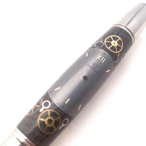 Handmade Pen Steampunk Pen Watch Pen Carbon Fiber Pen Stainless Steel ...