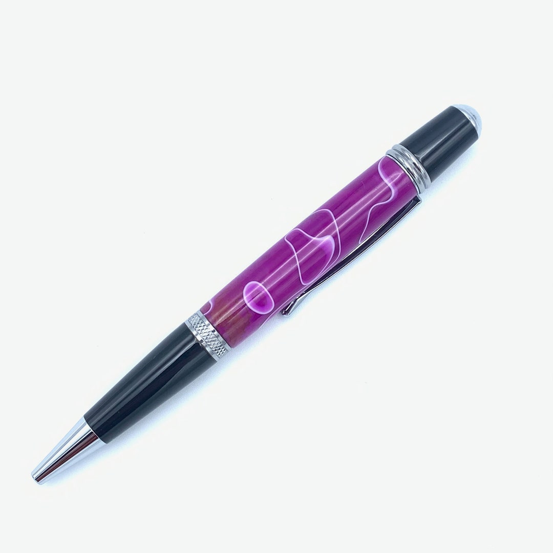 Stylo fait main Stylos violets et blancs personnalisés Stylo Cadeau ...