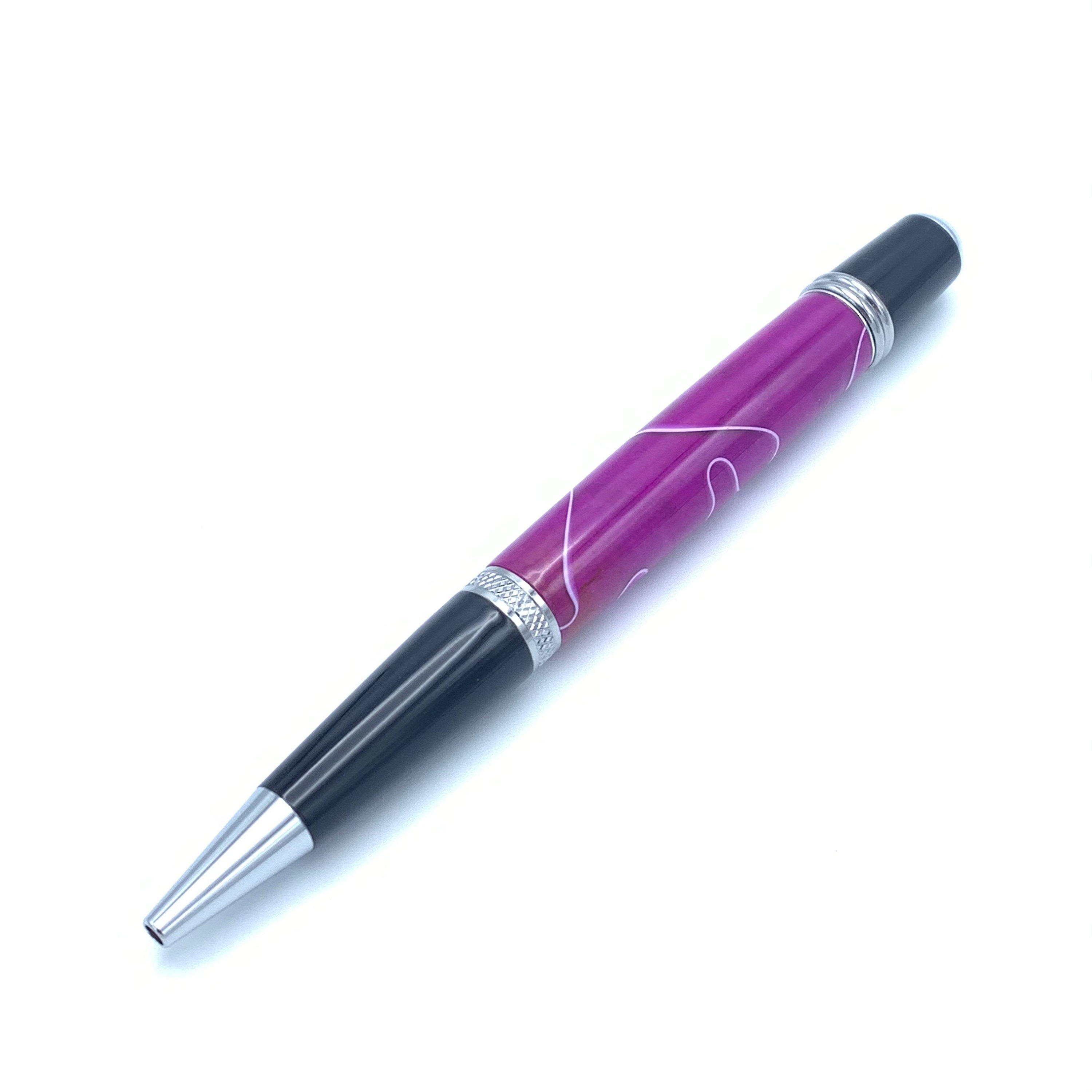 Stylo fait main Stylos violets et blancs personnalisés | Etsy