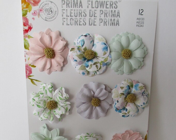 Prima Marketing, Flower Embellishments, Set of 12, New, Prima Flowers ...