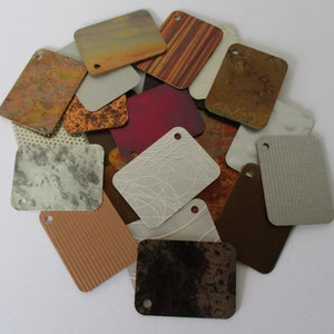 Chemetal, Metal Laminate Samples, Lot of 25, Jewelry Supplies, Craft ...