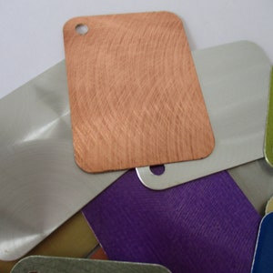 Chemetal, Metal Laminate Samples, Lot of 25, Jewelry Supplies, Craft ...