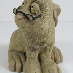 Vintage 1991 Frumps Resin Bunny Rabbit With Glasses Figurine, Foster, D ...