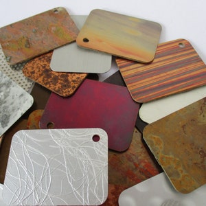 Chemetal, Metal Laminate Samples, Lot of 25, Jewelry Supplies, Craft ...
