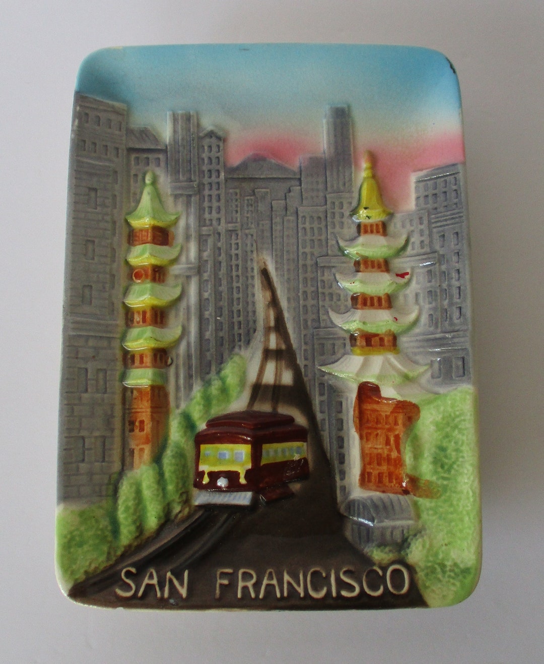Vintage San Francisco, 3D, Souvenir, Ceramic, Wall Hanging, Wall Decor ...
