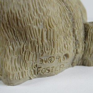 Vintage 1991 Frumps Resin Bunny Rabbit With Glasses Figurine, Foster, D ...