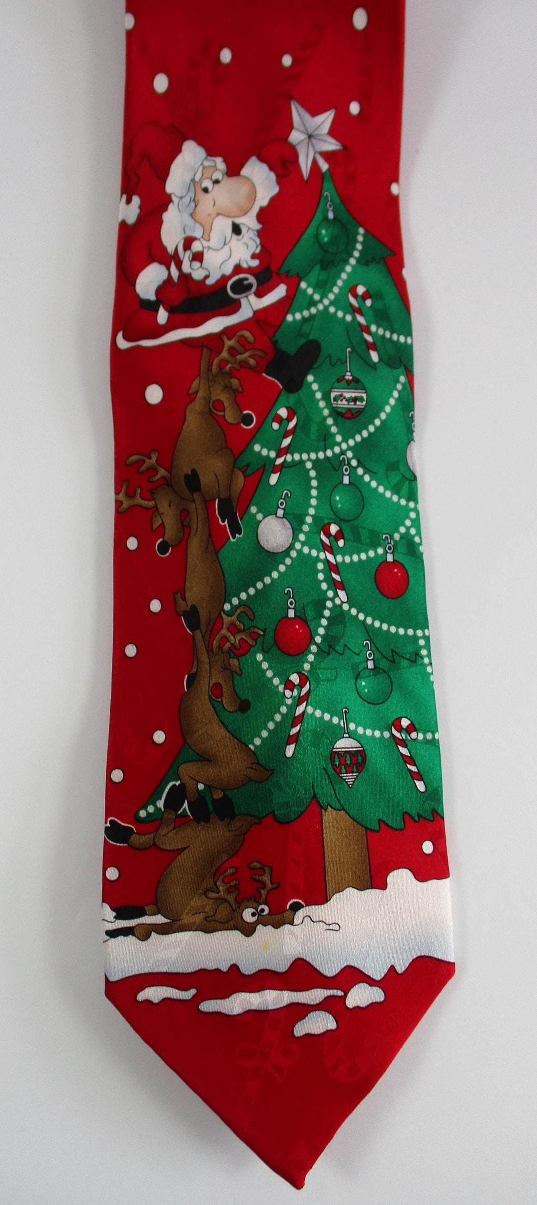 Vintage, Hallmark, Santa, Reindeer, Hanging Star, Christmas Tree ...