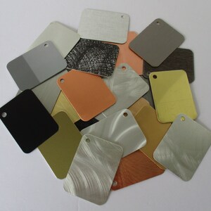 Chemetal, Metal Laminate Samples, Lot of 25, Jewelry Supplies, Craft ...
