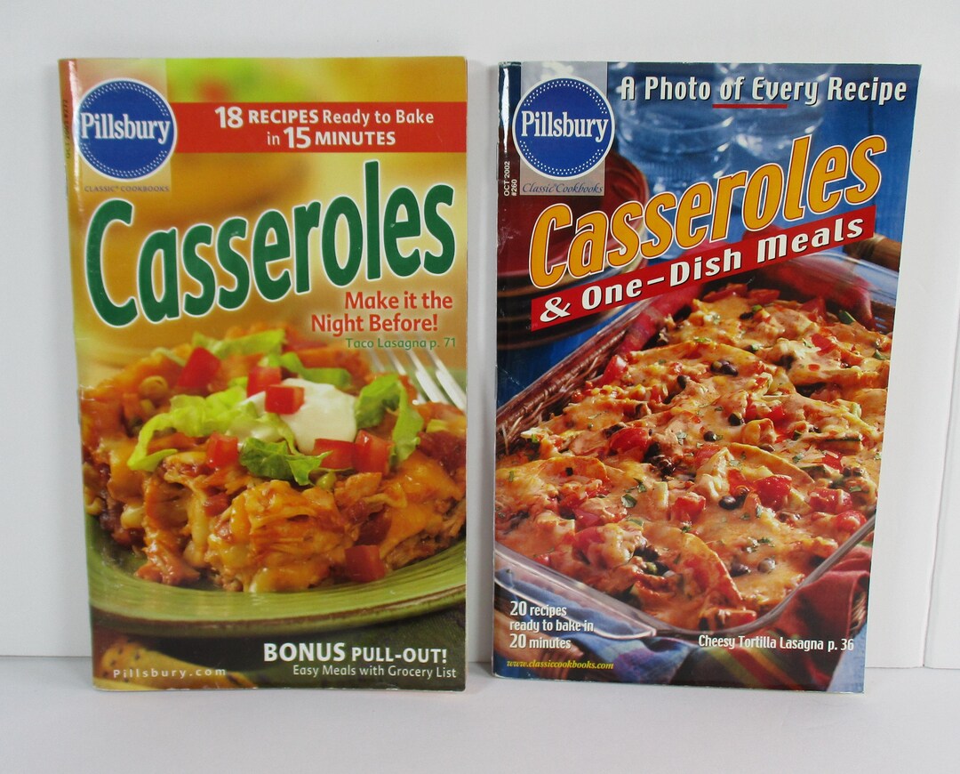 Vintage Pillsbury Classic Casserole Cookbooks, Set of 2, 2002-2003 ...