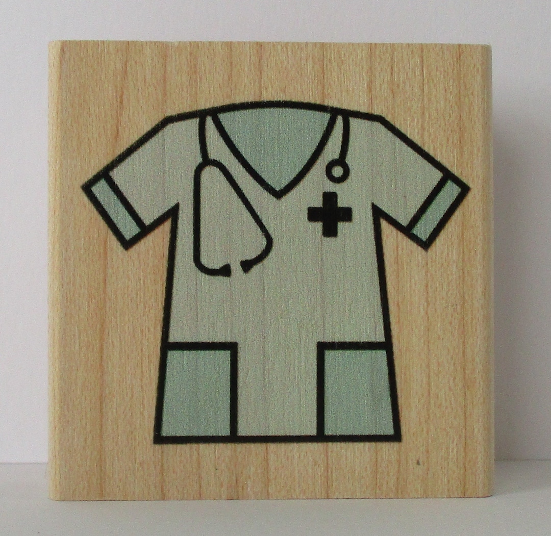 SCRUB TOP new Stampabilities Wood Rubber Stamp, Cardmaking, Paper ...