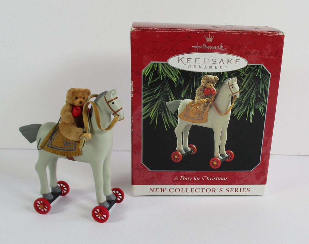 Vintage, 1998, A Pony for Christmas, Hallmark Keepsake Christmas Ornament, Collector Series, in ...