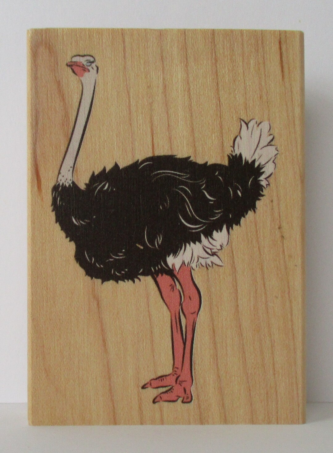 OSTRICH - NEW Stampabilities Wood Mounted Rubber Stamp, Cardmaking ...