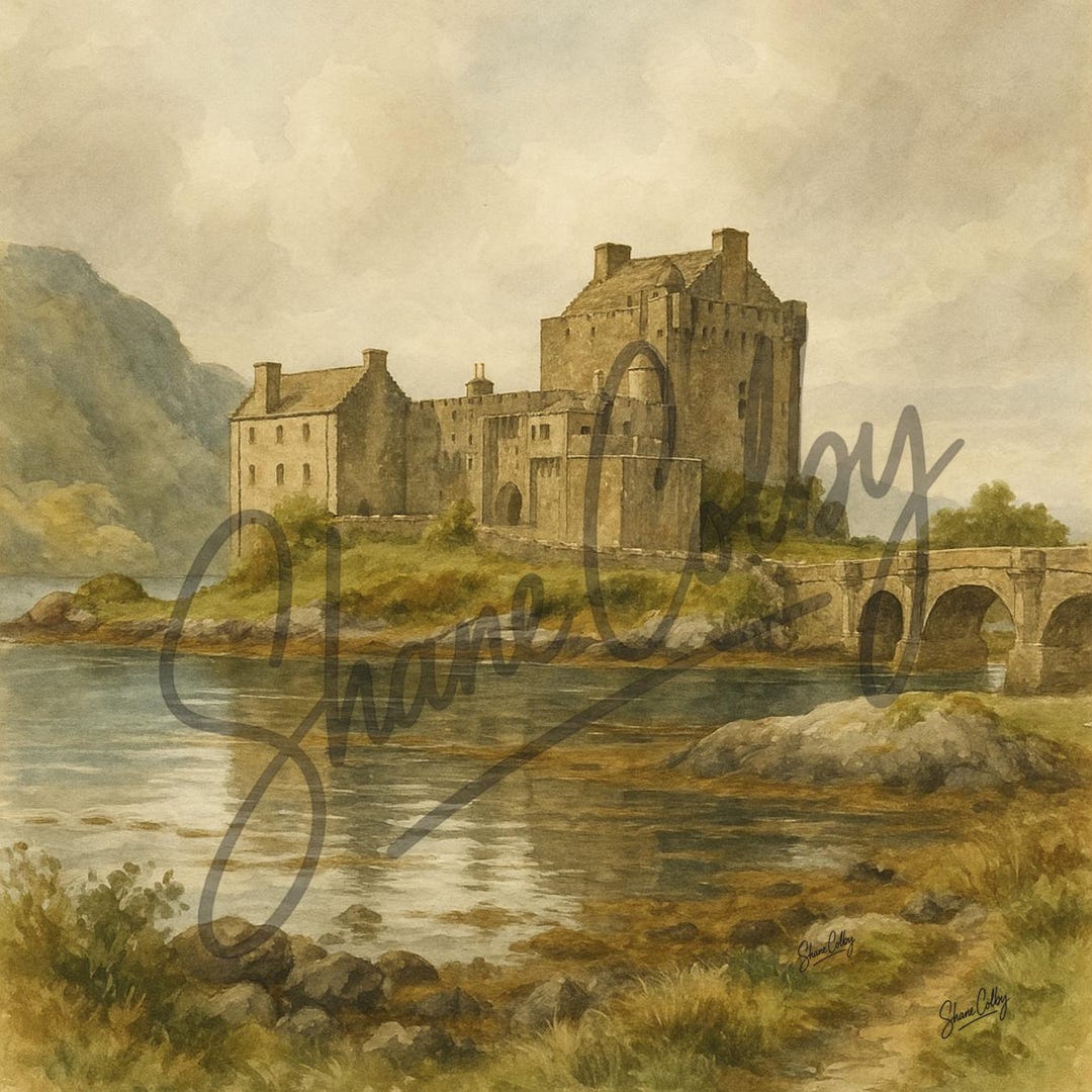 Printable Digital Download - Shane Colby Art - Scottish Series - Eilean ...