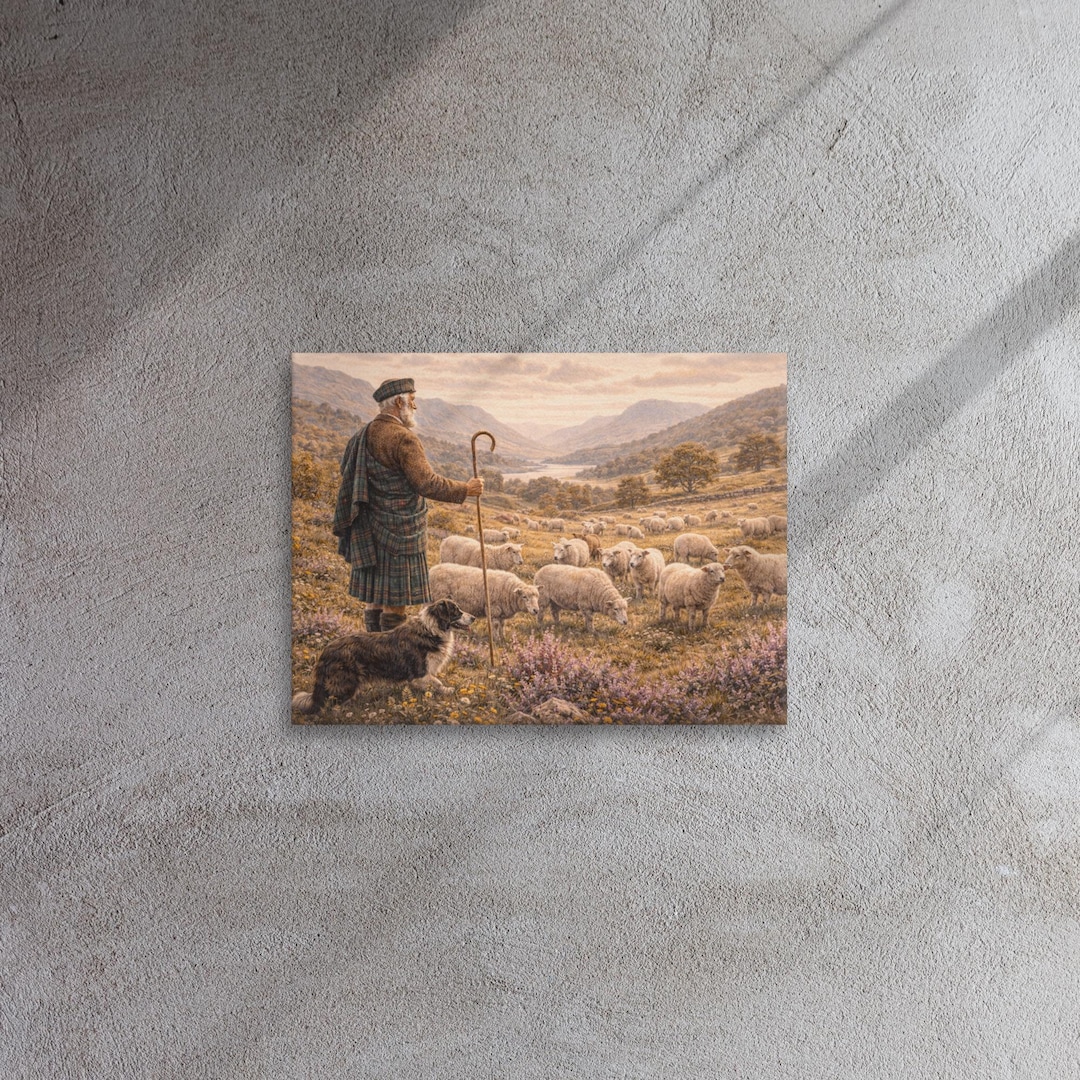Shane Colby Art - Scottish Series - the Shephard - Etsy