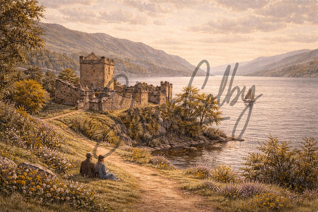 Printable Digital Download - Shane Colby Art - Scottish Series - Loch ...