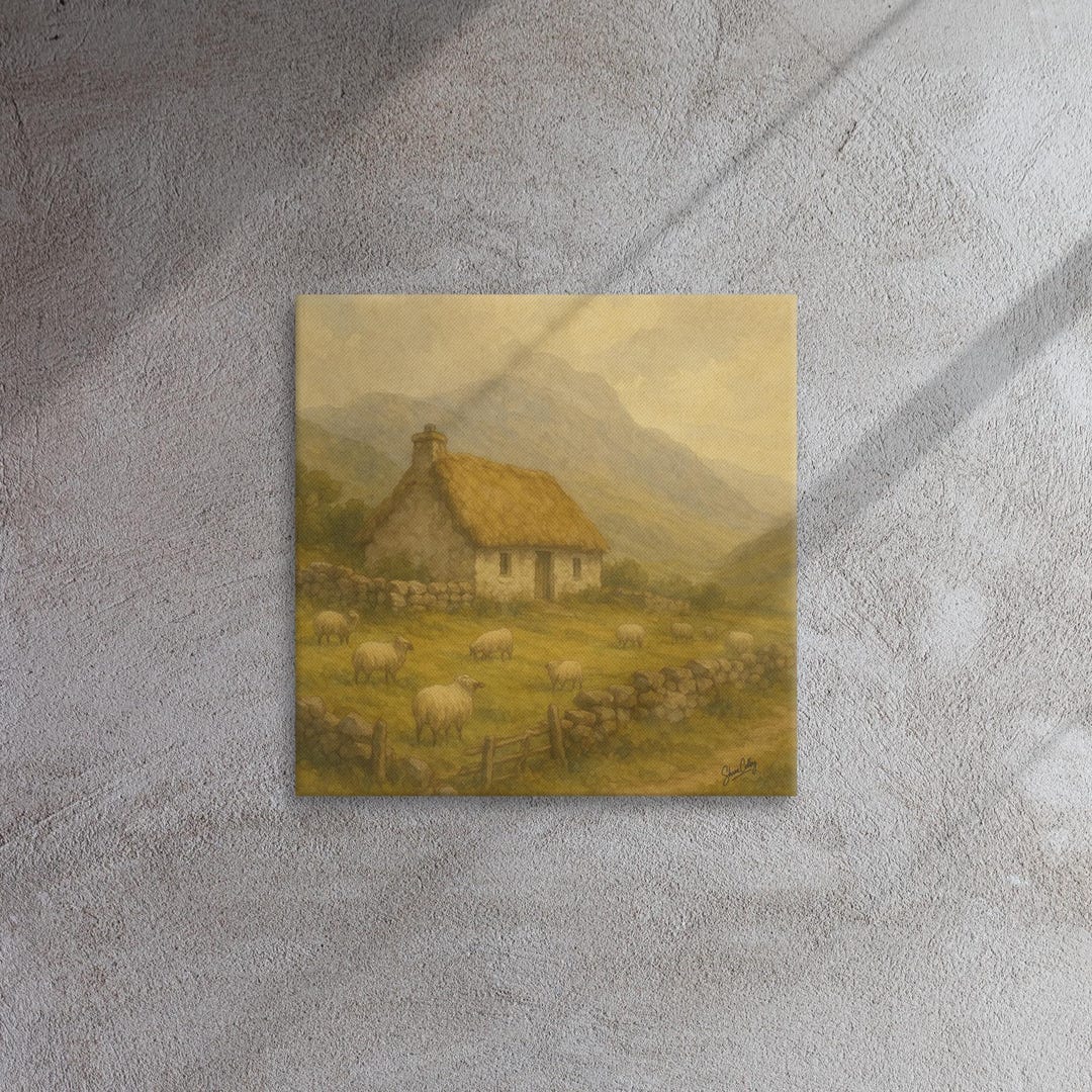 Shane Colby Art - Scottish Series - Highland Cottage Thin Canvas - Etsy