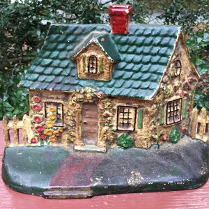 Antique Cast Iron Cape Cod Cottage House Door Stopper - Etsy