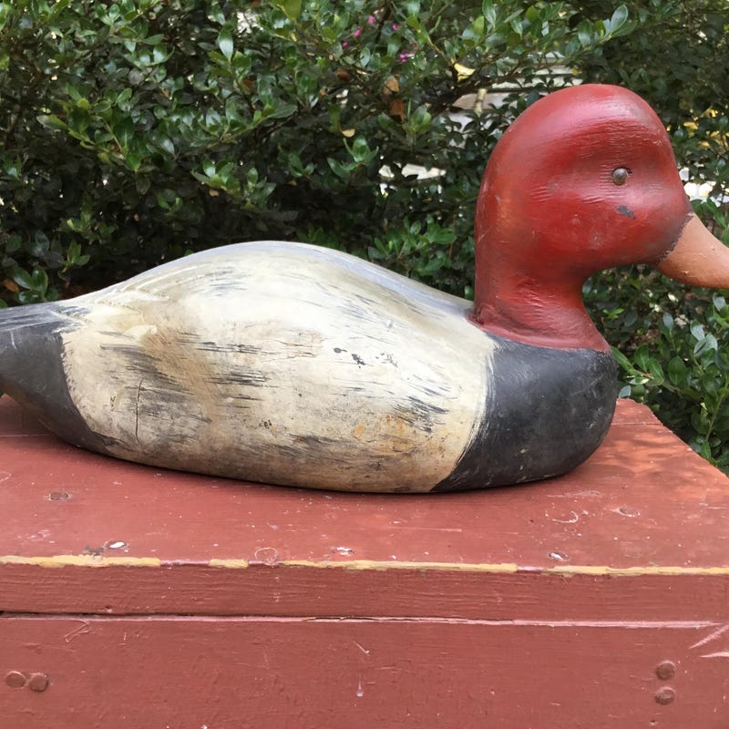 Antique Vintage Wood Duck Decoy - Etsy