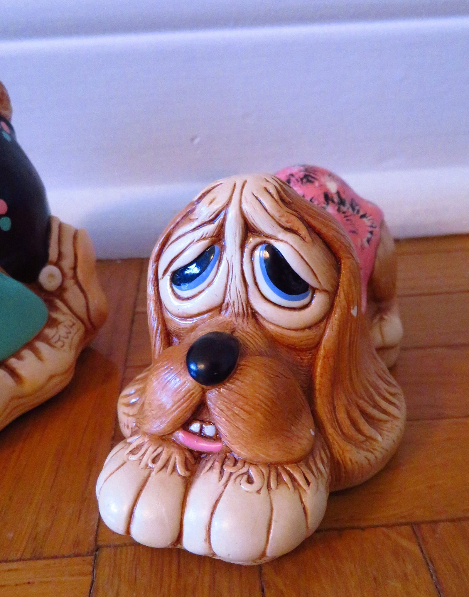3 Vintage Pendelfin Studios Figurines Pooch Doggie ,tammy, Dodger ...