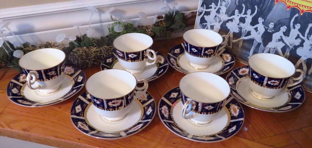 6 VTG Royal Crown Imari Teacup and Saucer Circa 1912-1921 Imari Colors ...