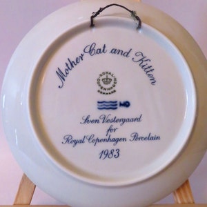 Royal Copenhagen Mother's Day Plate 1983: Cat and Kitten - Etsy