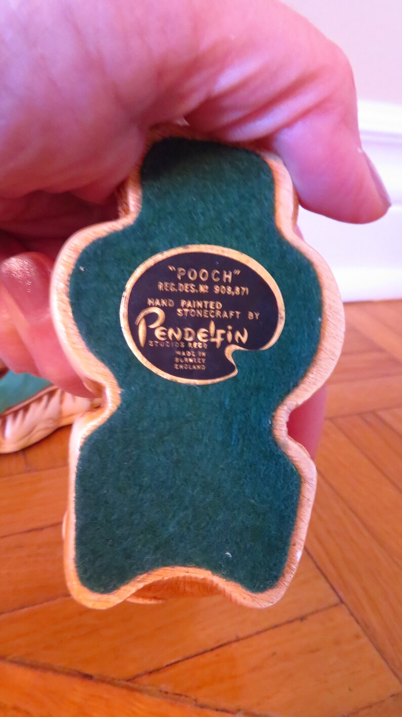 3 Vintage Pendelfin Studios Figurines Pooch Doggie ,tammy, Dodger ...