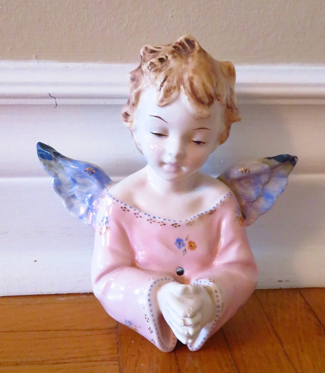 Vintage Baby Angel, Wall Decor, Rosary Holder , Made in Italy, Original ...