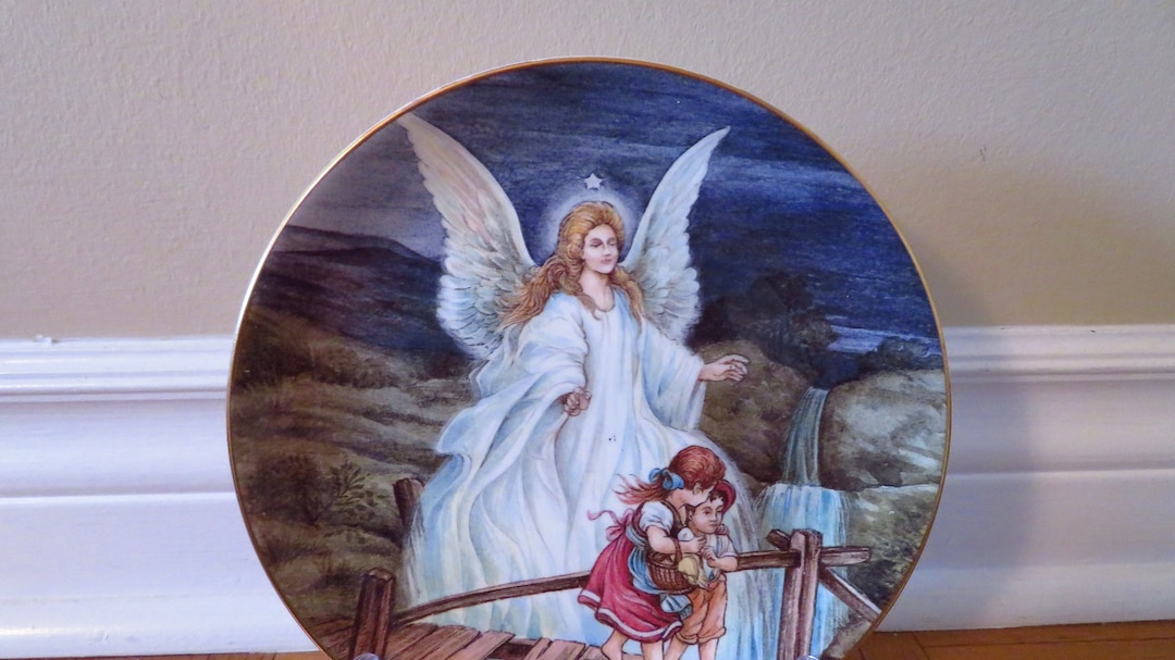 Vintage Royal Stuart Made in England, Angel Plate, Guardian Angel ...